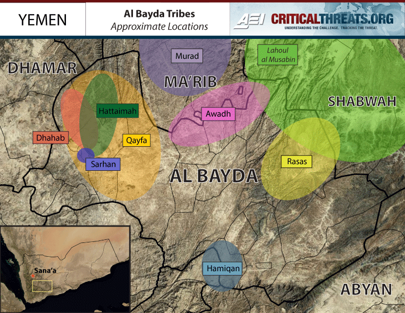 Map: Al Bayda Tribes | Critical Threats