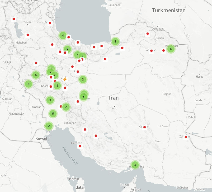 2017 2018 Iranian Anti Regime Protests And Security Flaws: Graphics ...