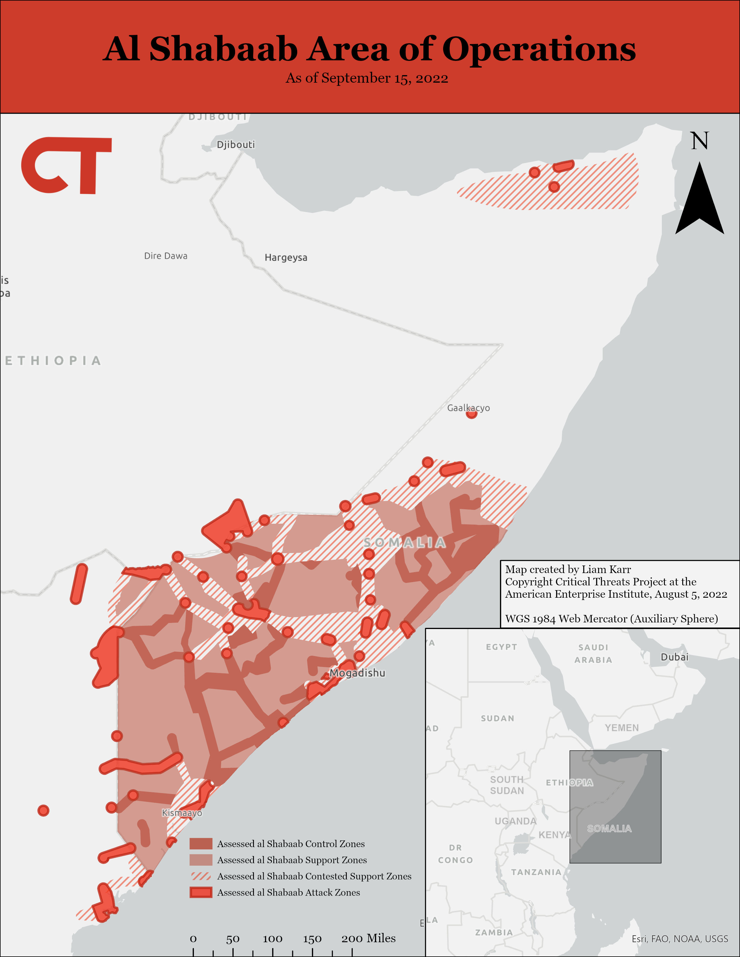 Al Shabaab’s Area Of Operations | Critical Threats