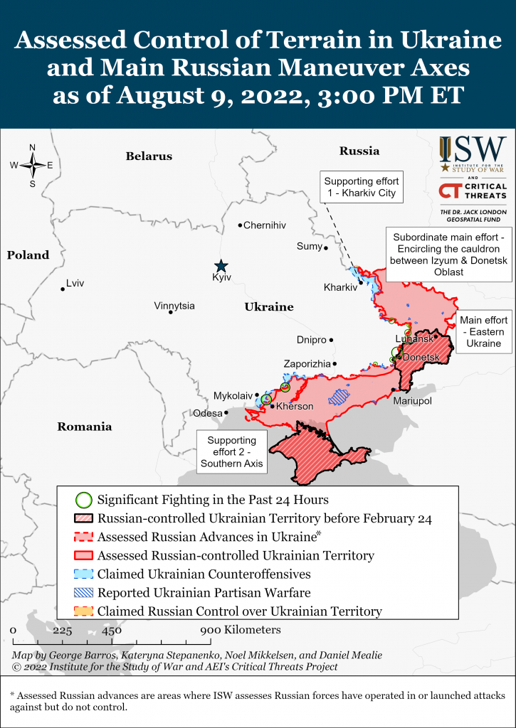 Russian Offensive Campaign Assessment, August 9 | Critical Threats