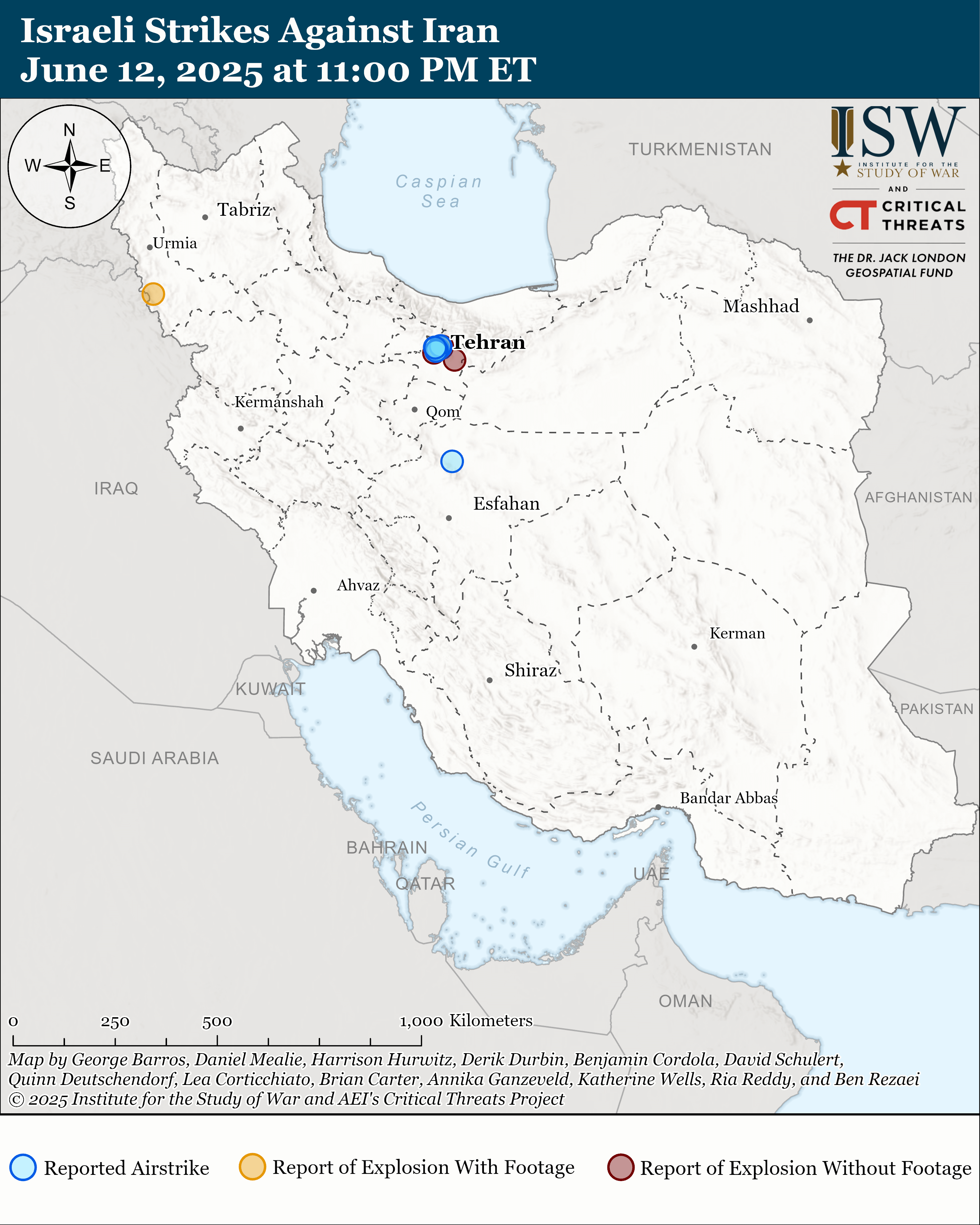 Strikes On Iran: Iran Update, June 12, 2025, 9:45pm Et | Critical Threats